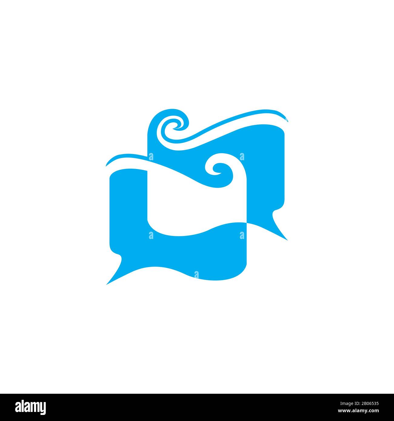 linked book talk education symbol vector Stock Vector Image & Art - Alamy