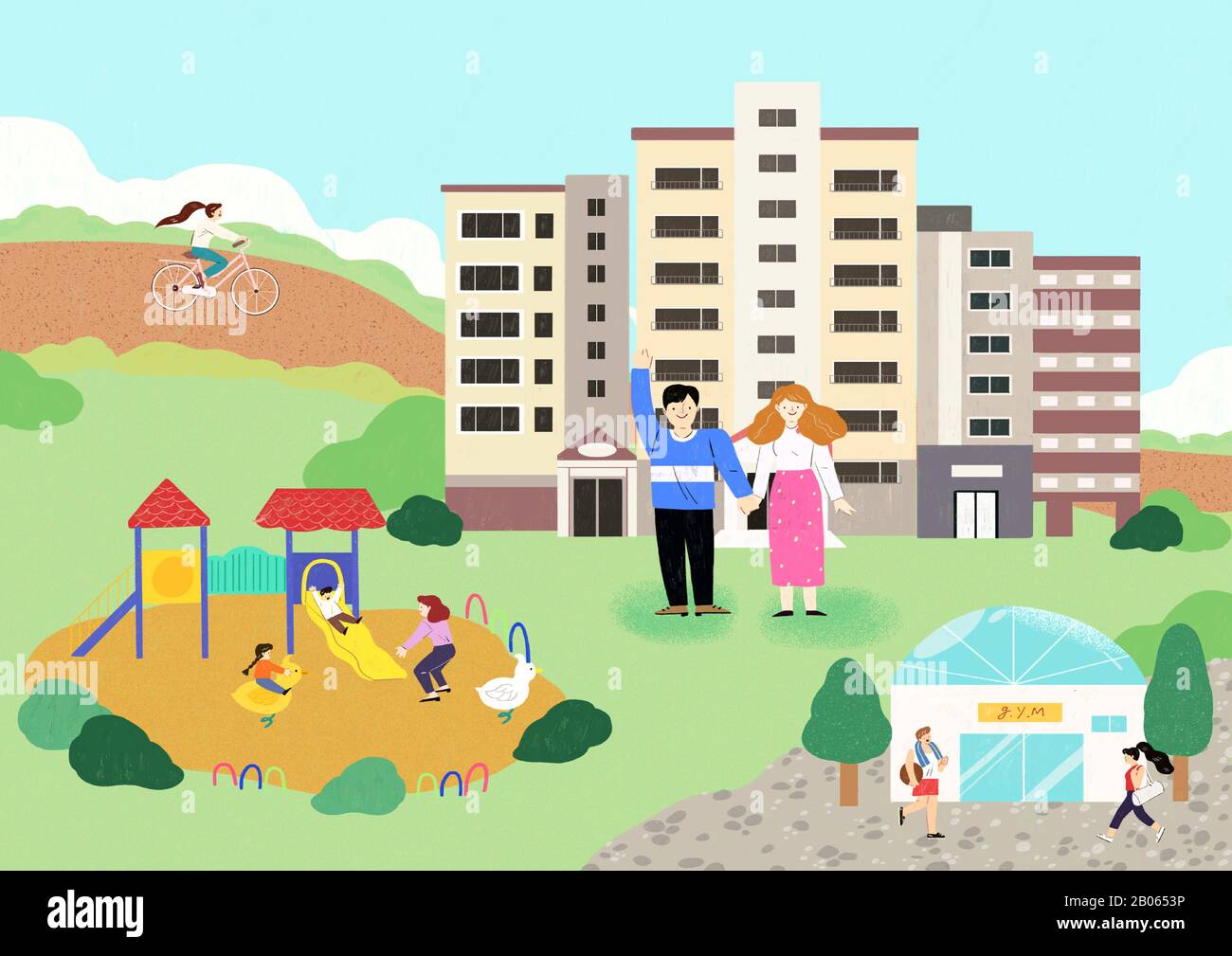 Environment facilities residential Stock Vector Images - Alamy