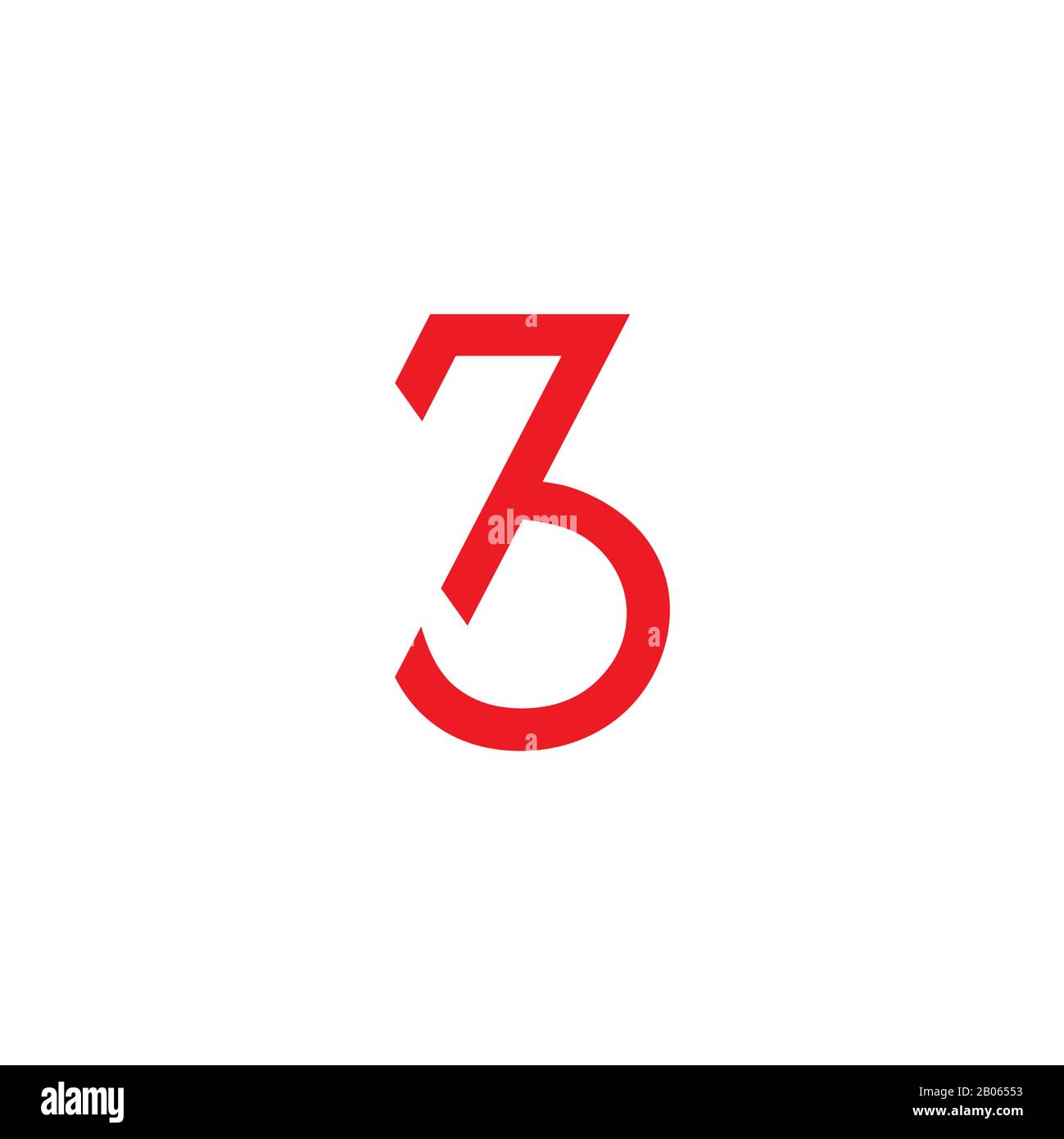 number 73 simple geometric logo vector Stock Vector Image & Art - Alamy