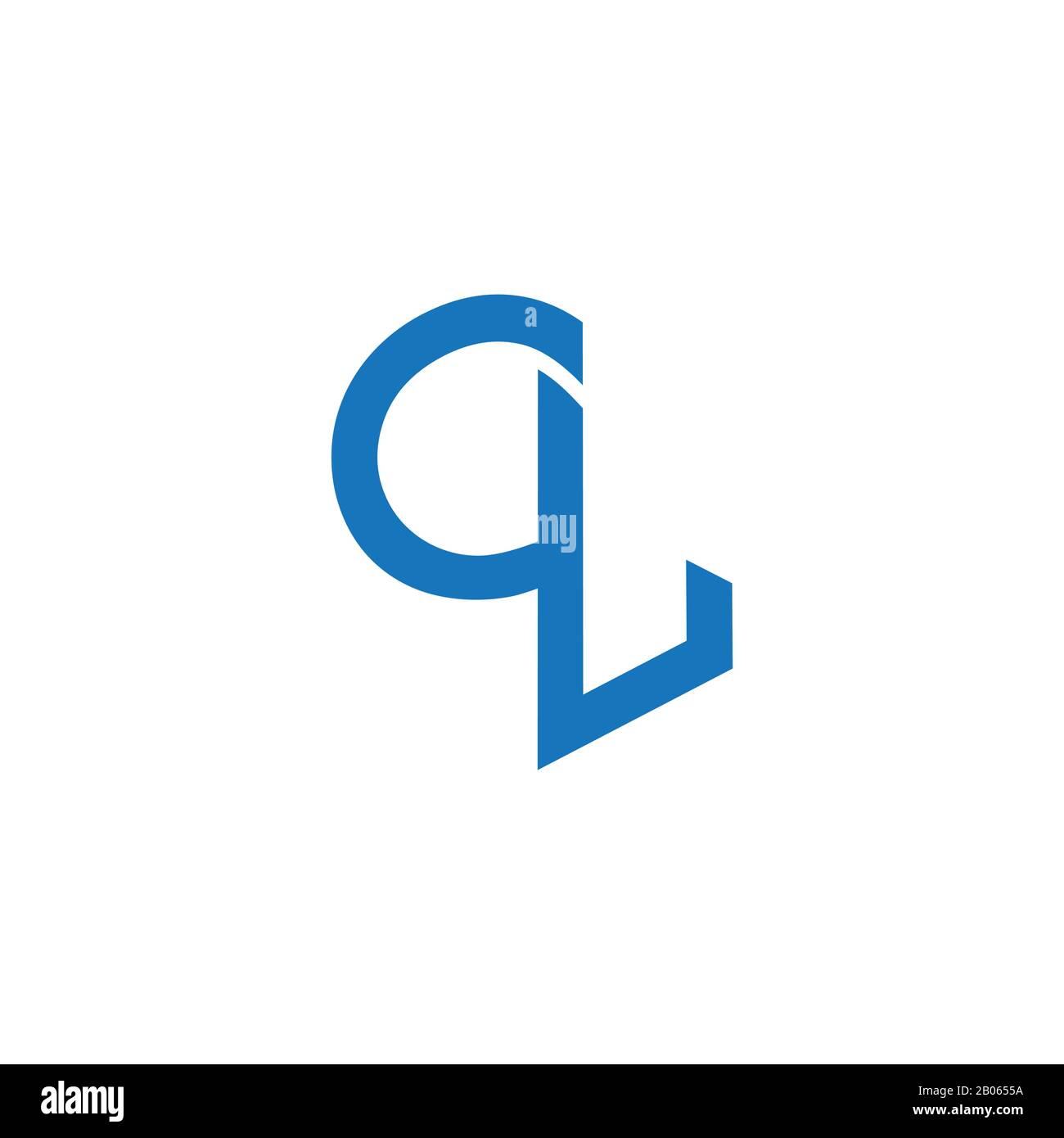 letter ql simple linked geometric line logo vector Stock Vector Image ...