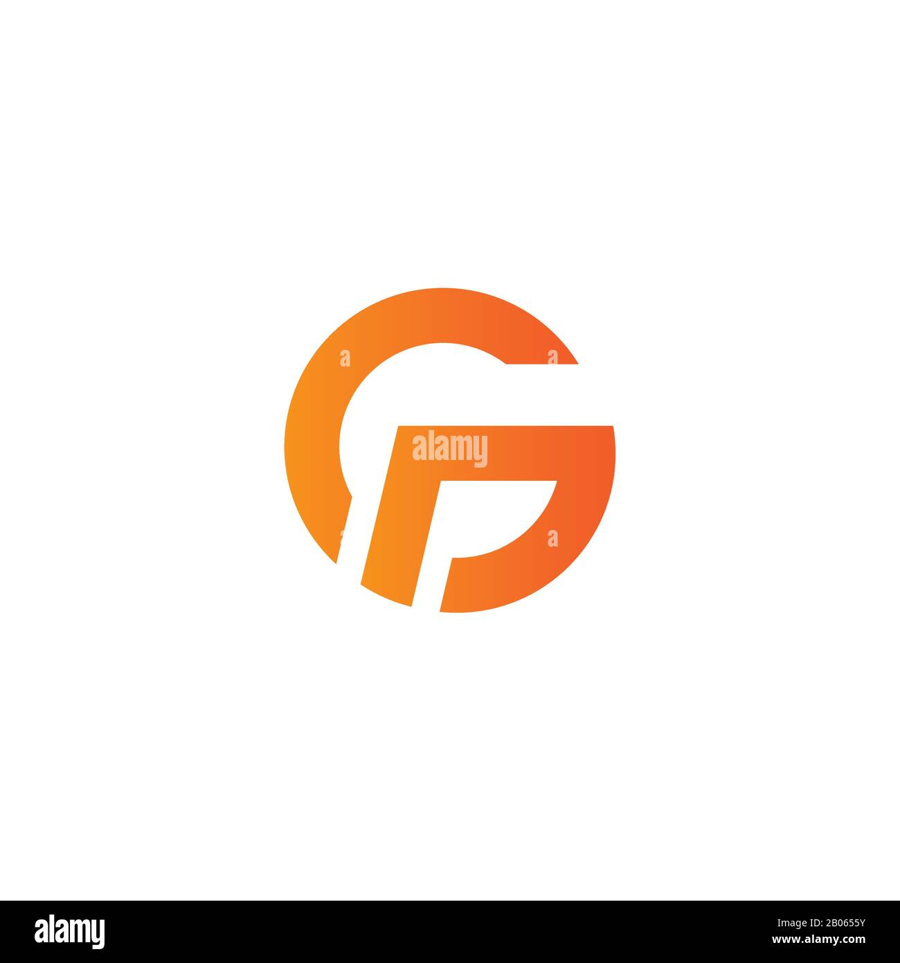 letter g simple geometric arrow line circle logo Stock Vector Image ...