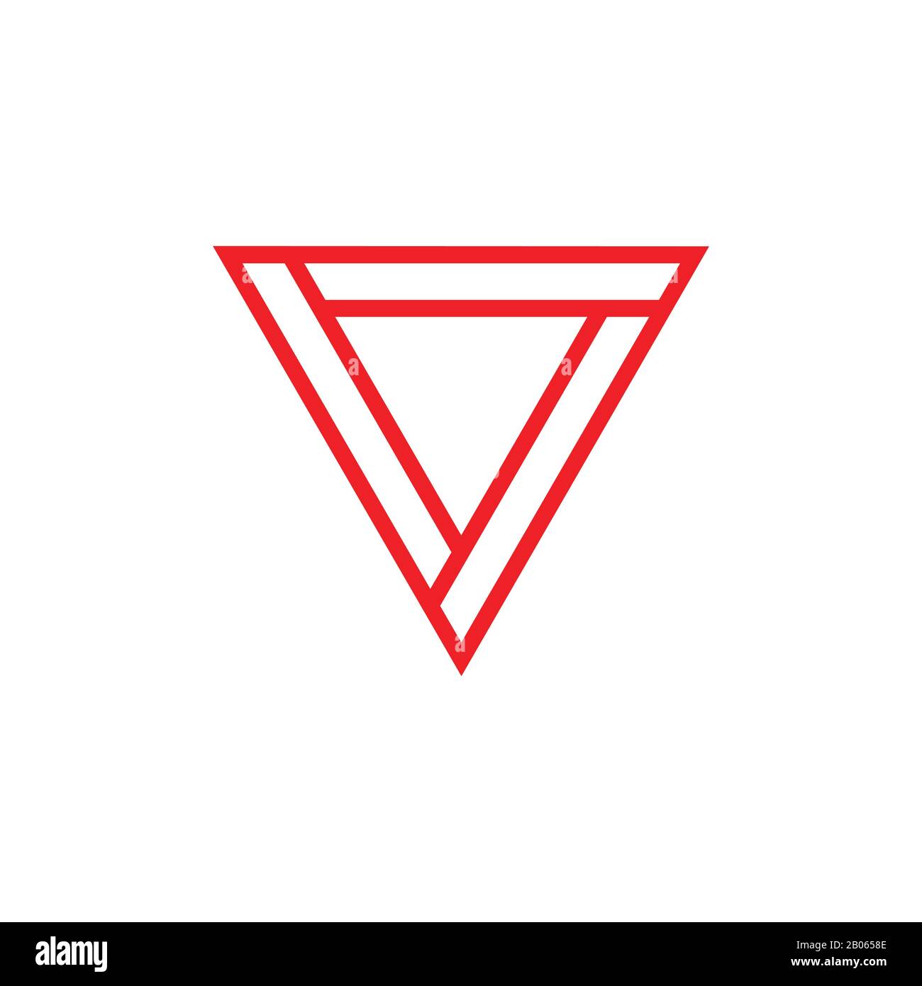 triangle geometric lines logo vector Stock Vector Image & Art - Alamy