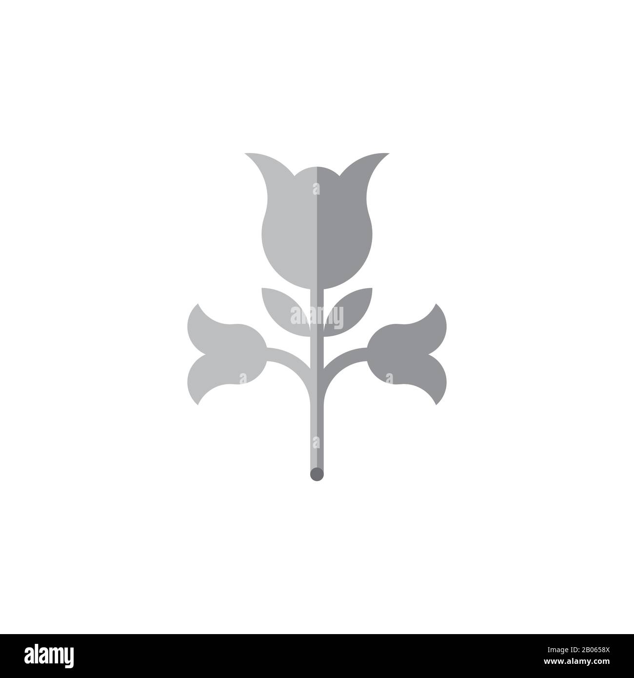 rose plant shadow design logo vector Stock Vector Image & Art - Alamy