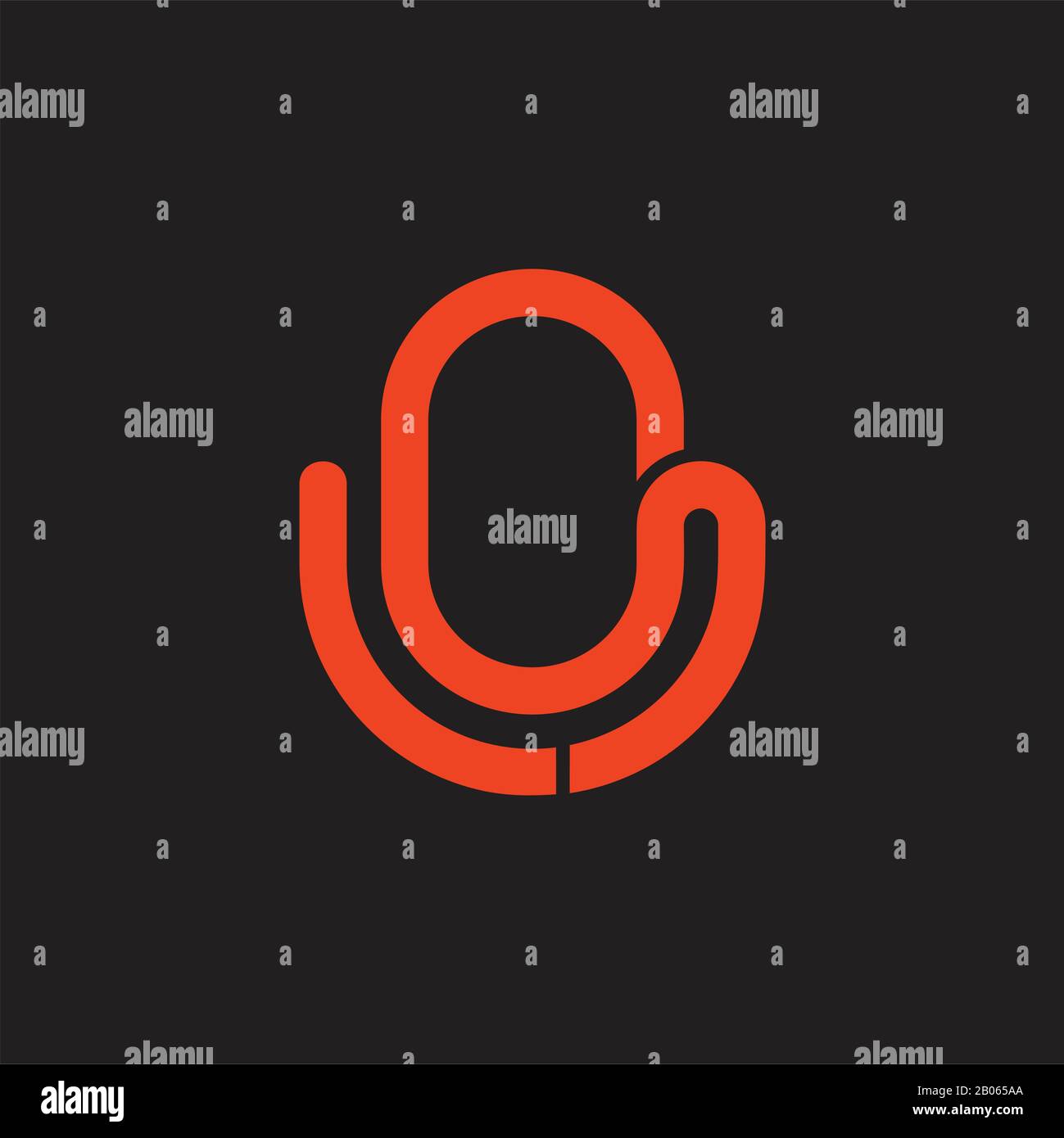 letter c mic shape symbol logo vector Stock Vector Image & Art - Alamy