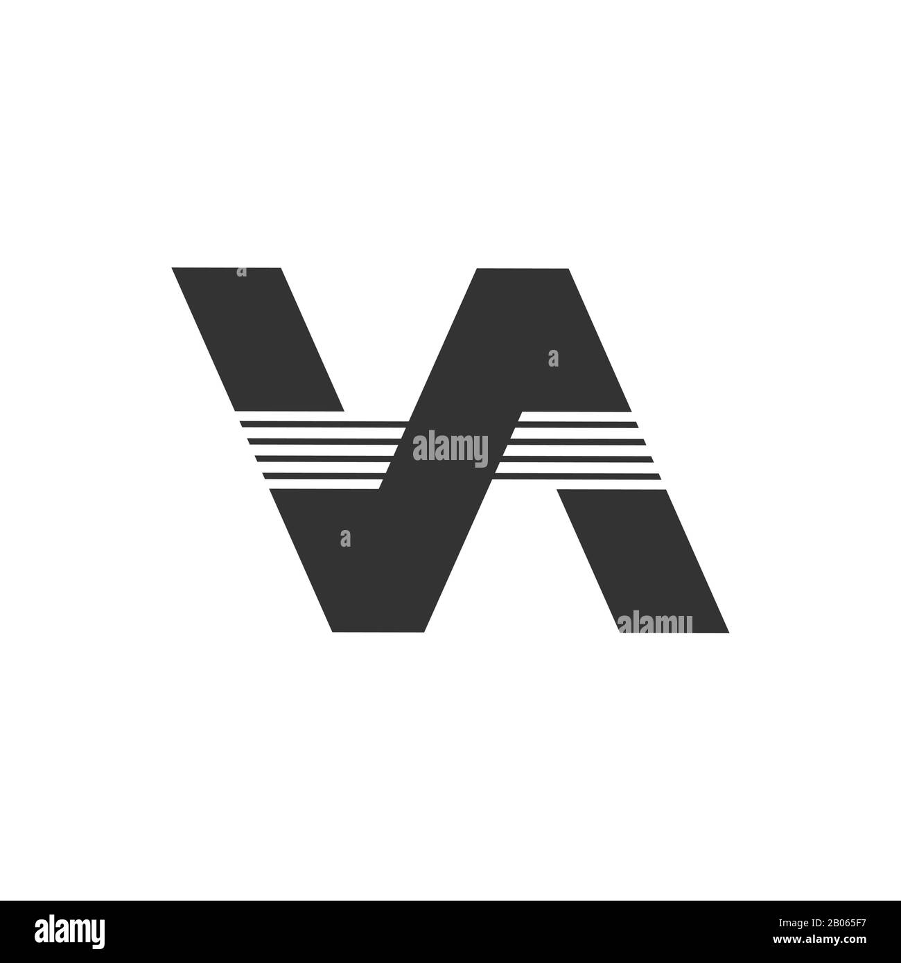 letter va simple geometric logo vector Stock Vector Image & Art - Alamy