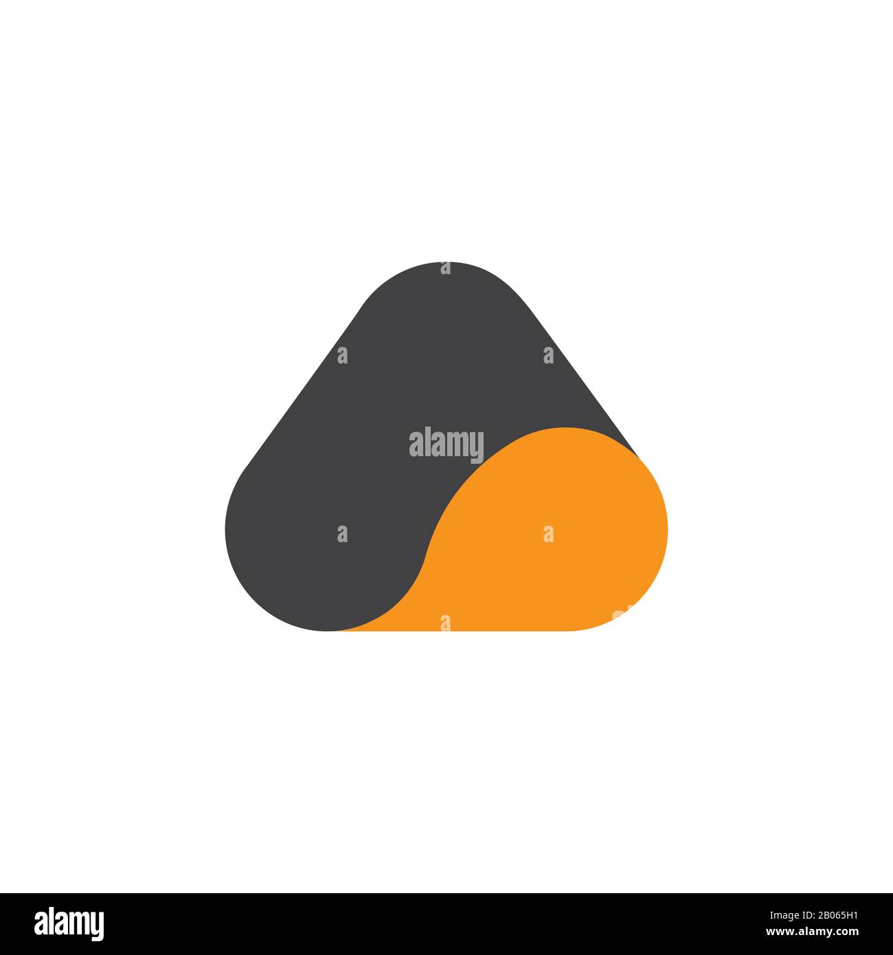 triangle curves 3d abstract logo vector Stock Vector Image & Art - Alamy