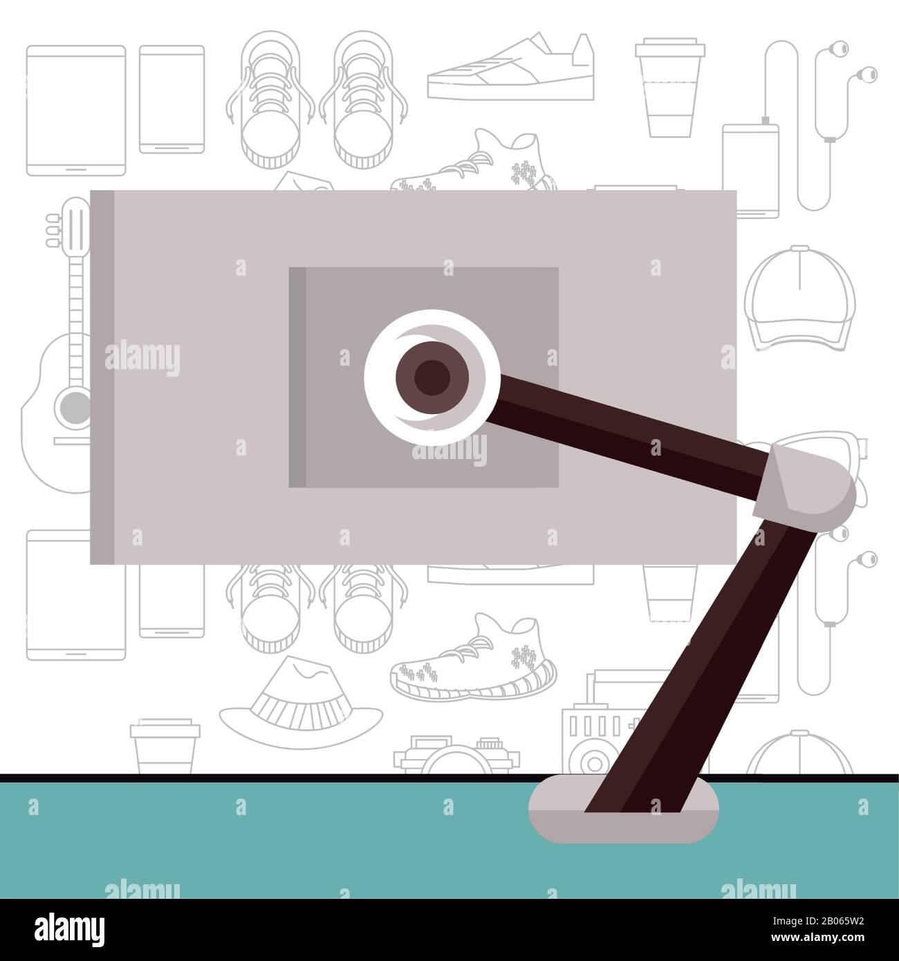 desktop computer display isolated icon Stock Vector Image & Art - Alamy