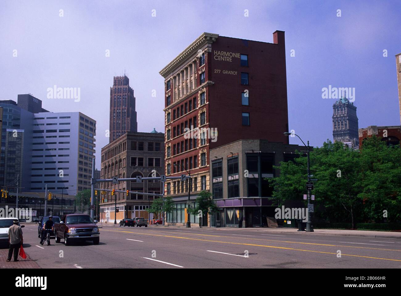 USA, MICHIGAN, DETROIT, DOWNTOWN, STREET SCENE Stock Photo - Alamy