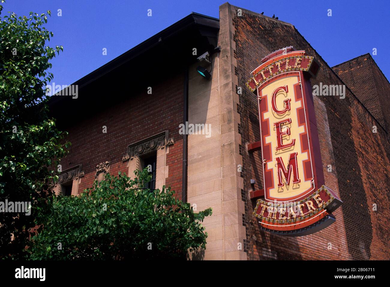 USA, MICHIGAN, DETROIT, GEM THEATRE SIGN Stock Photo - Alamy
