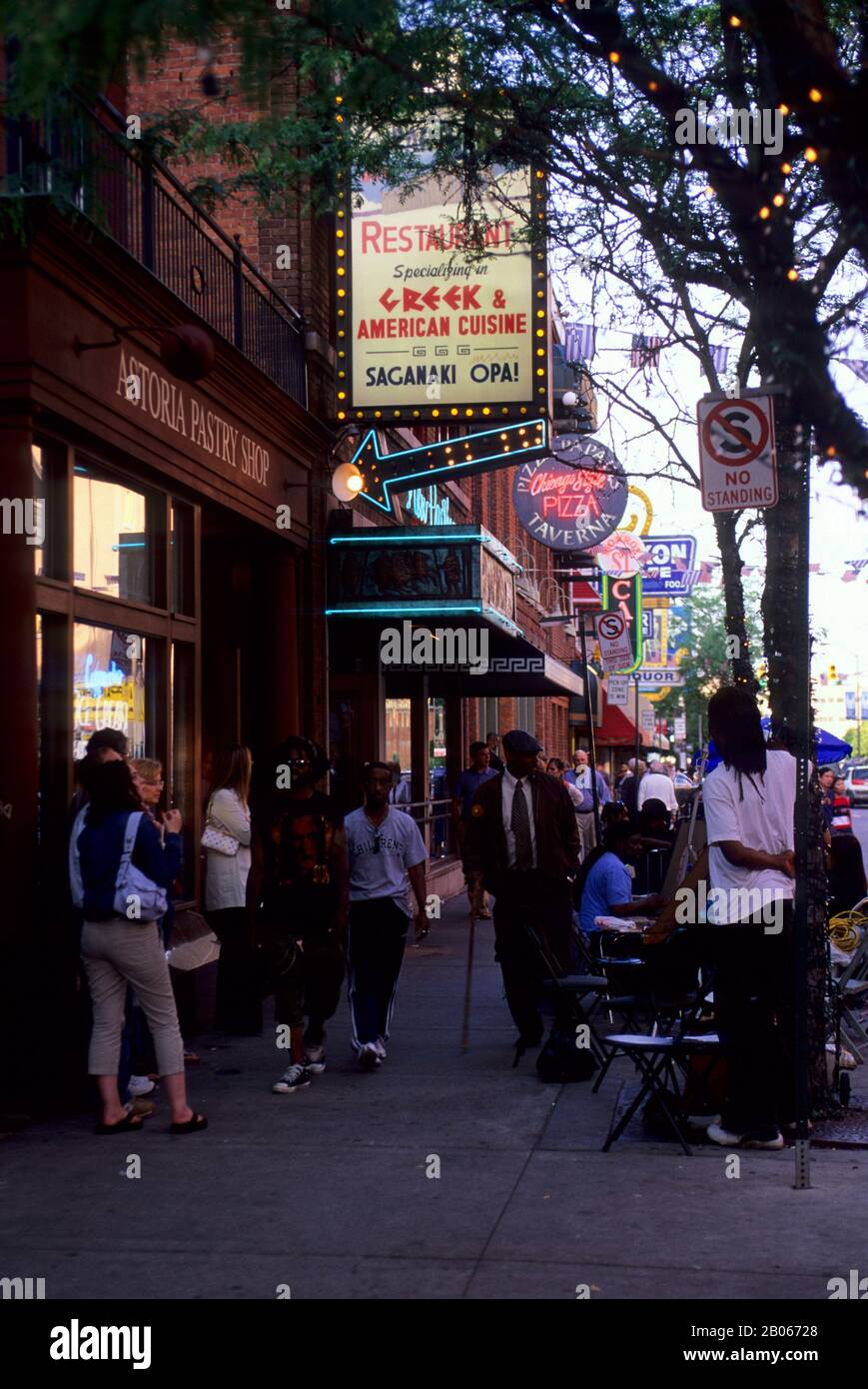 USA, MICHIGAN, DETROIT, GREEKTOWN, STREET SCENE Stock Photo - Alamy