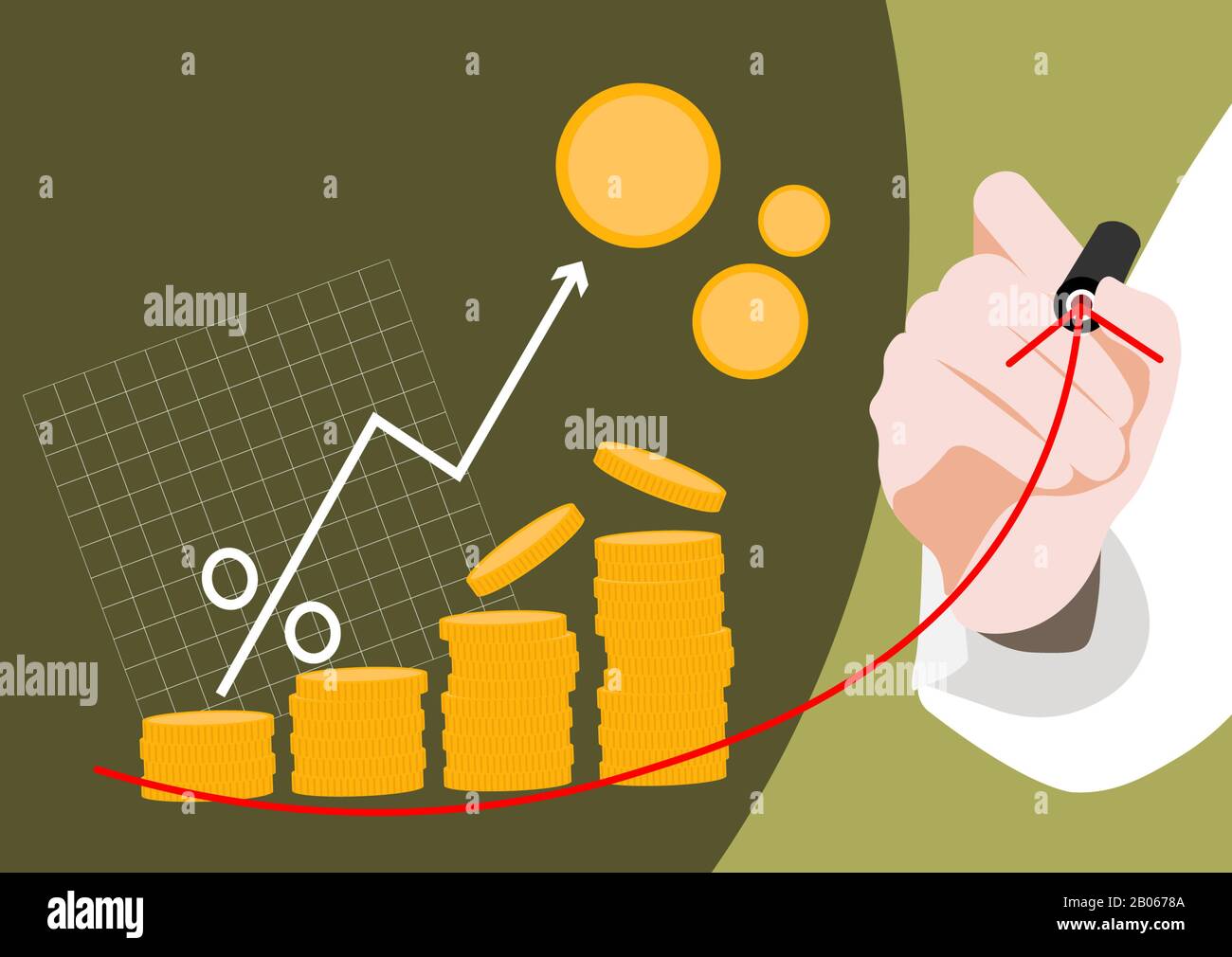 Increasing value Stock Vector Images - Alamy