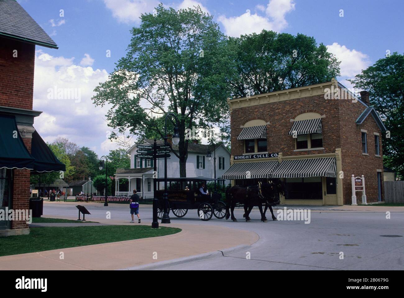 USA, MICHIGAN, NEAR DETROIT, DEARBORN, GREENFIELD VILLAGE, VILLAGE ...