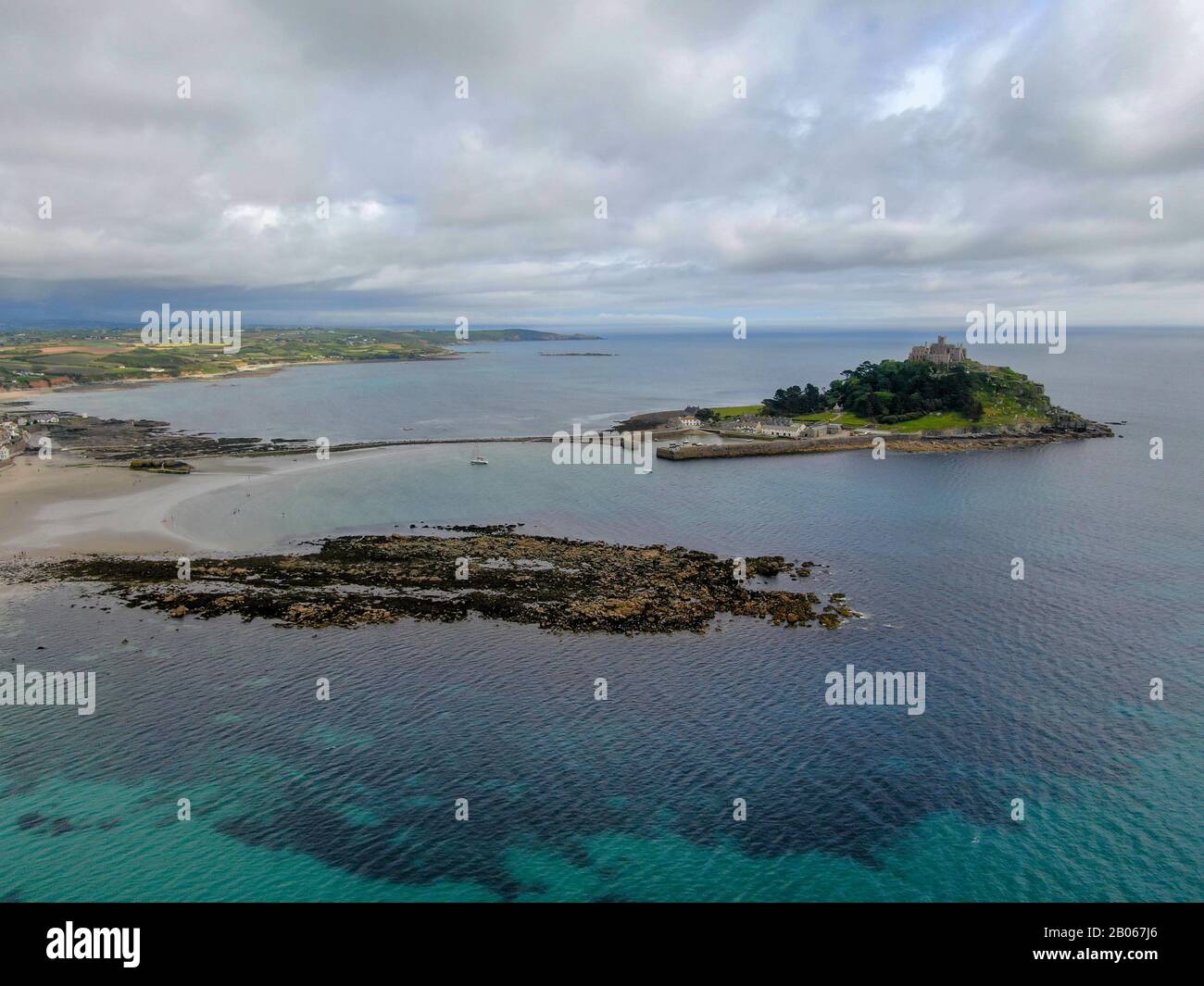 Penzance cornwall mount aerial hi-res stock photography and images - Alamy