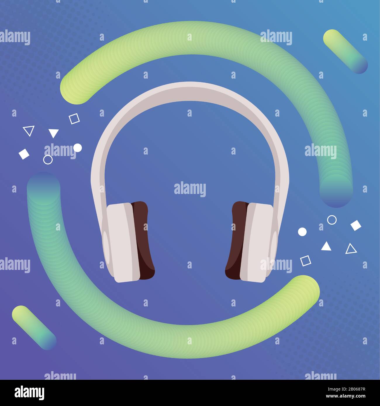 earphones audio device isolated icon Stock Vector Image & Art - Alamy