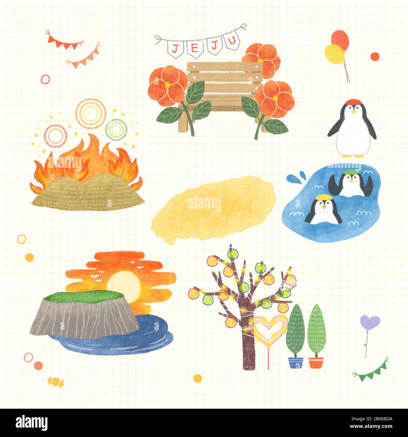 Set of hand drawn a variety of festivals, local fair sketch ...