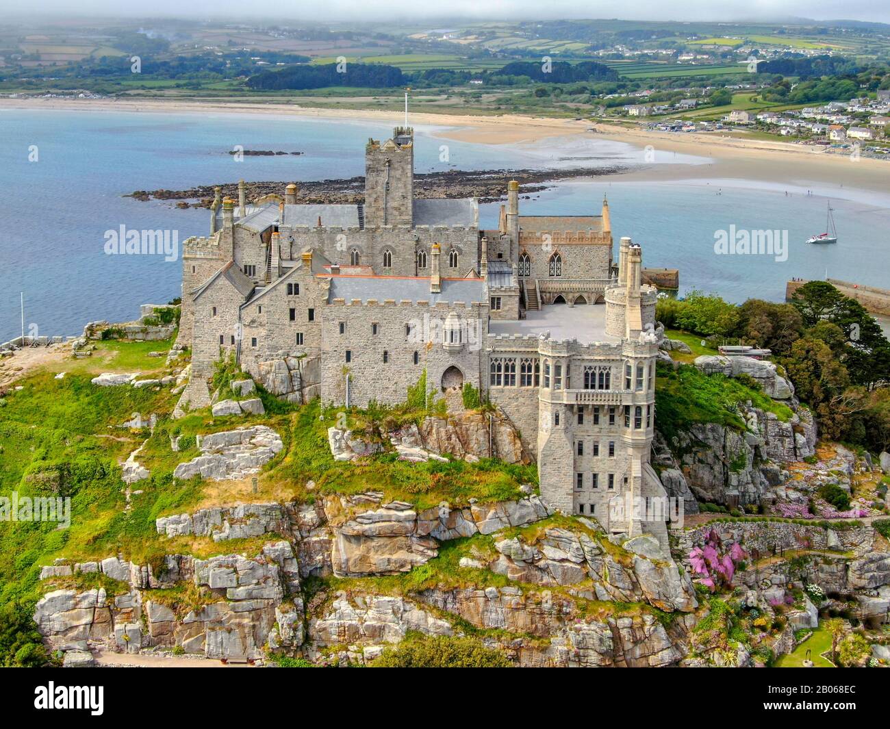 St Michael s Mount Is A Small Tidal Island In Mount s Bay Cornwall