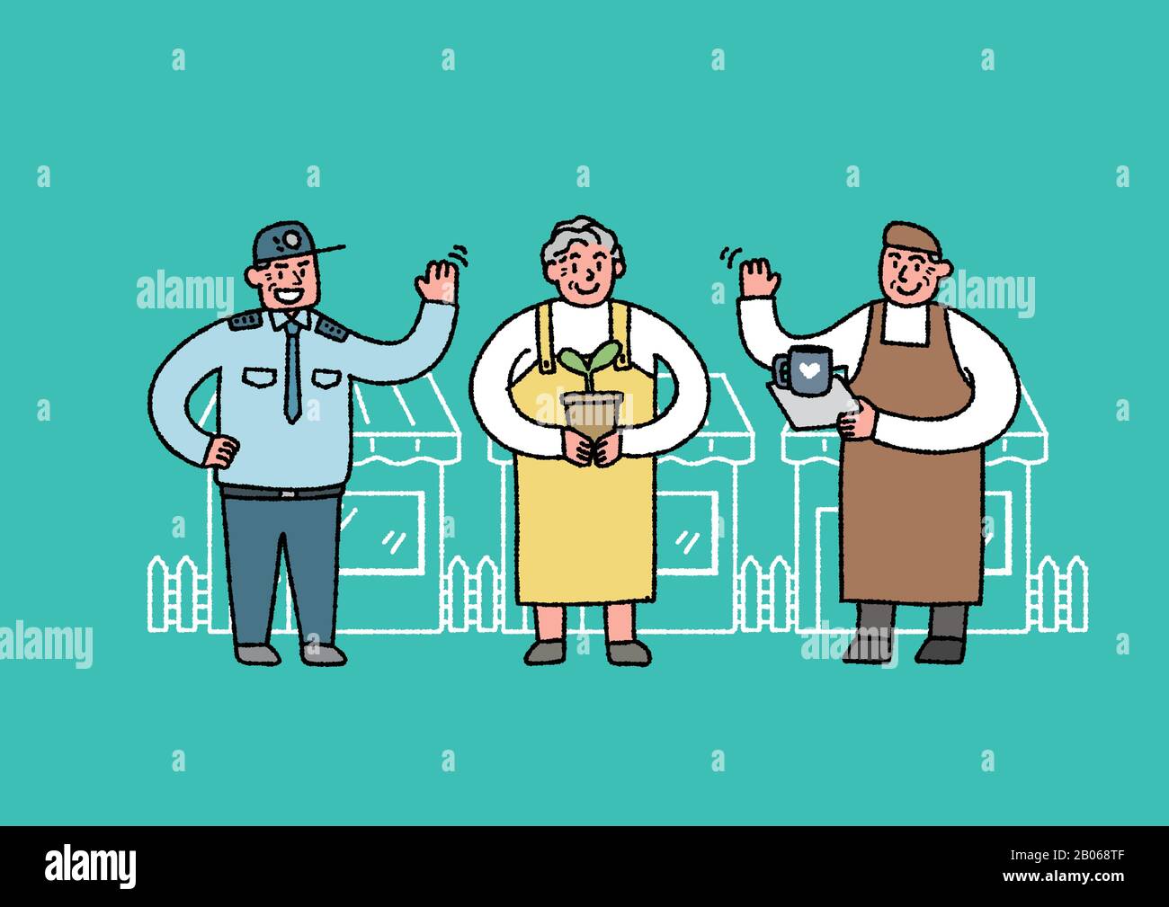 Social welfare building Stock Vector Images - Alamy