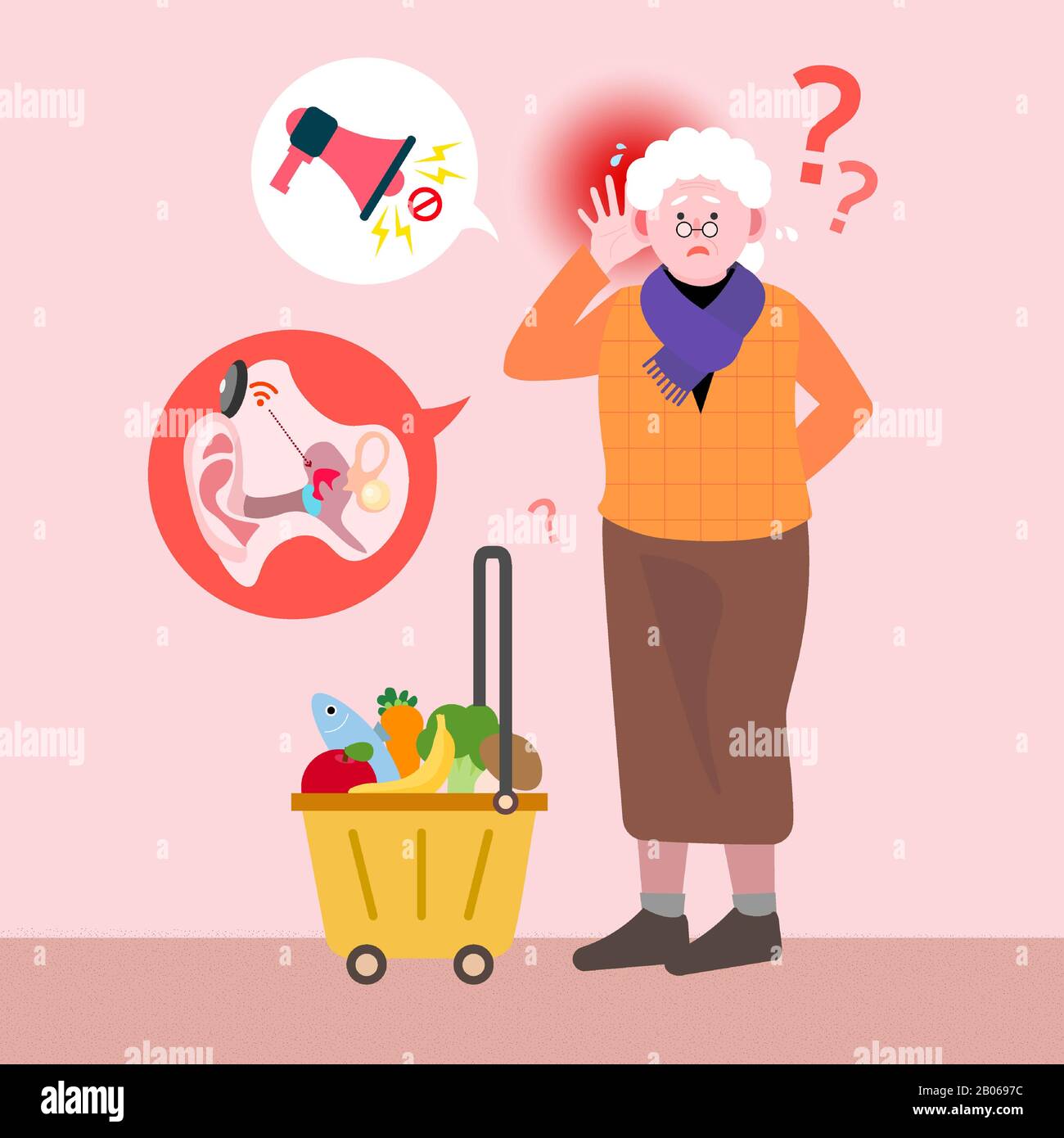 Geriatric patient, healthcare for seniors concept illustration 001 ...