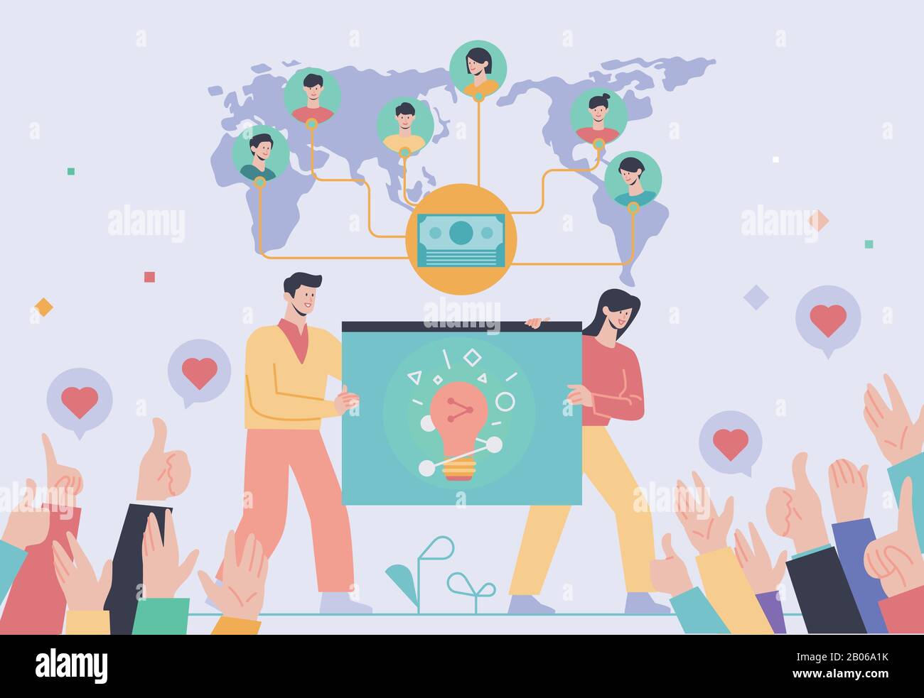 Sharing economy and smart consumption concept illustration 002 Stock ... Sharing economy and smart consumption concept illustration 002 Stock ...