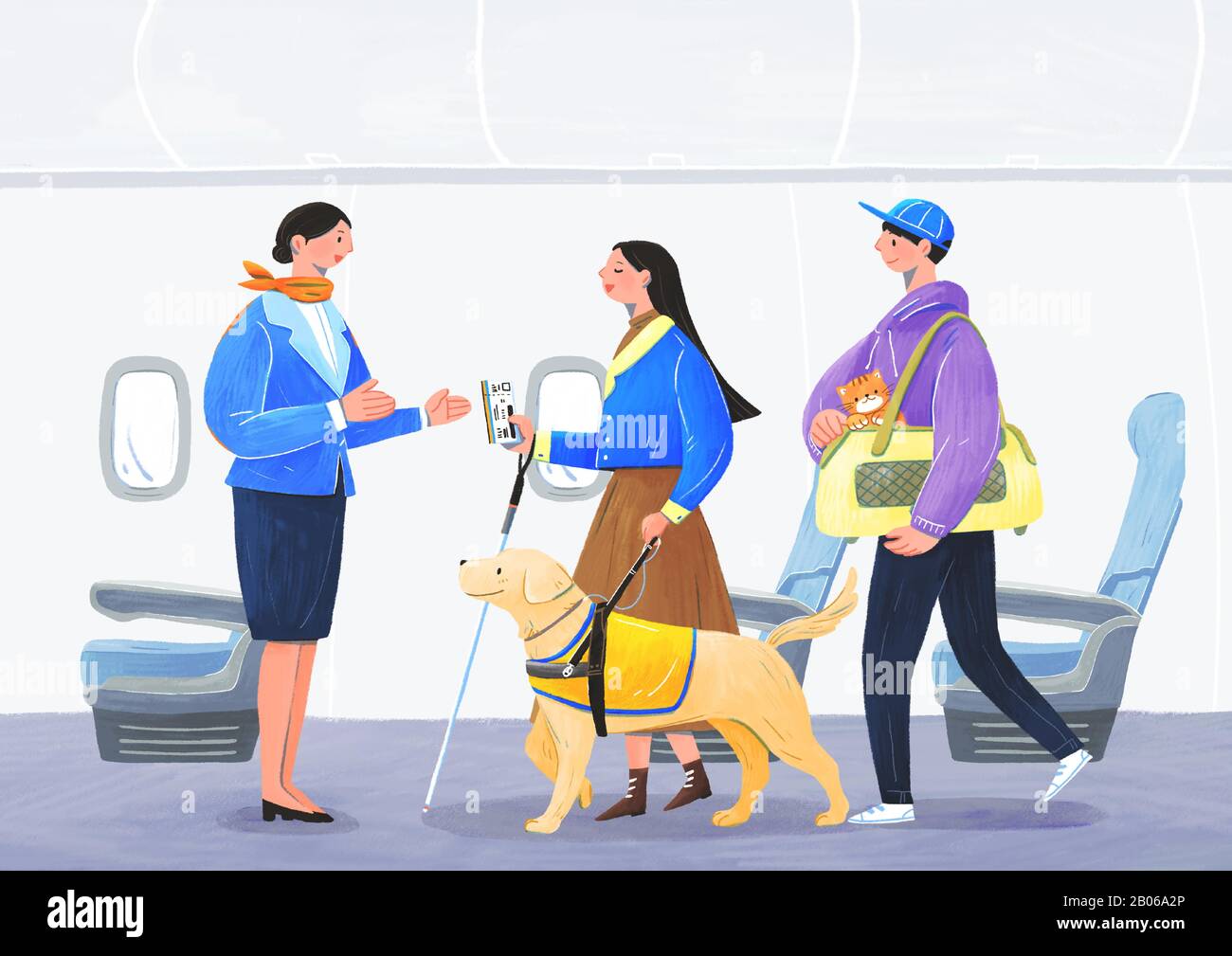 Airplane chair woman Stock Vector Images - Alamy