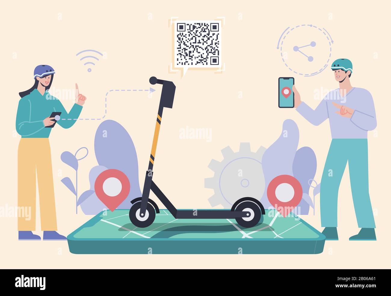 Sharing economy and smart consumption concept illustration 007 Stock ... Sharing economy and smart consumption concept illustration 007 Stock ...