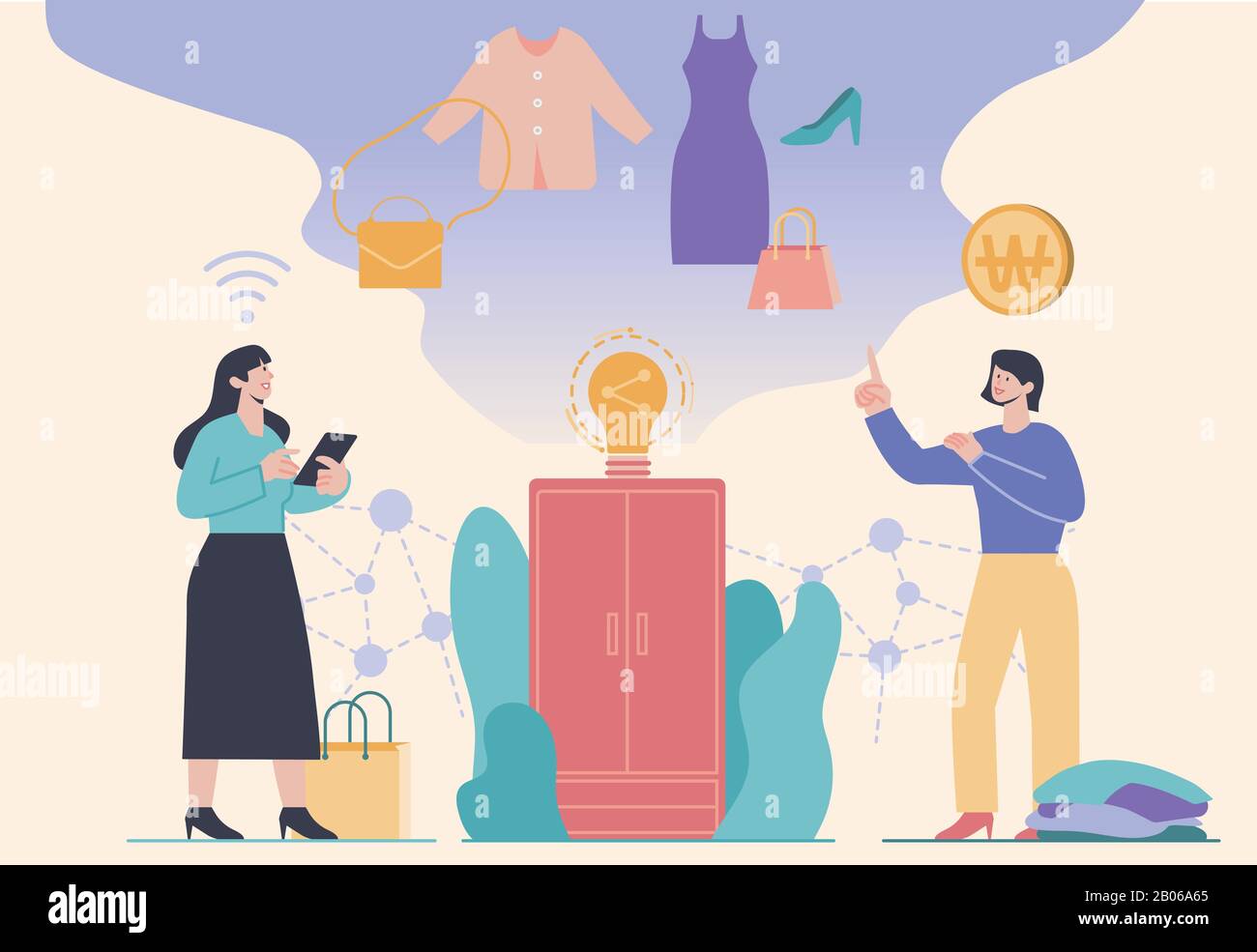 Smart clothing technology Stock Vector Images - Alamy