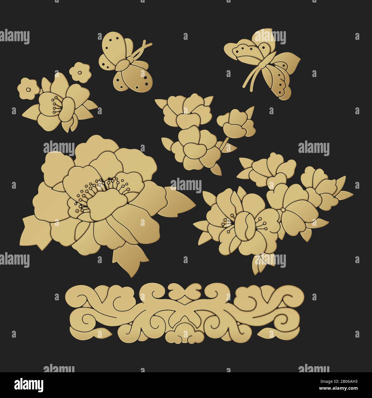 Traditional Korean Patterns Symbols