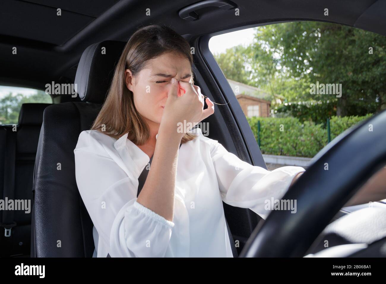 Person driving a car pain hi-res stock photography and images - Alamy