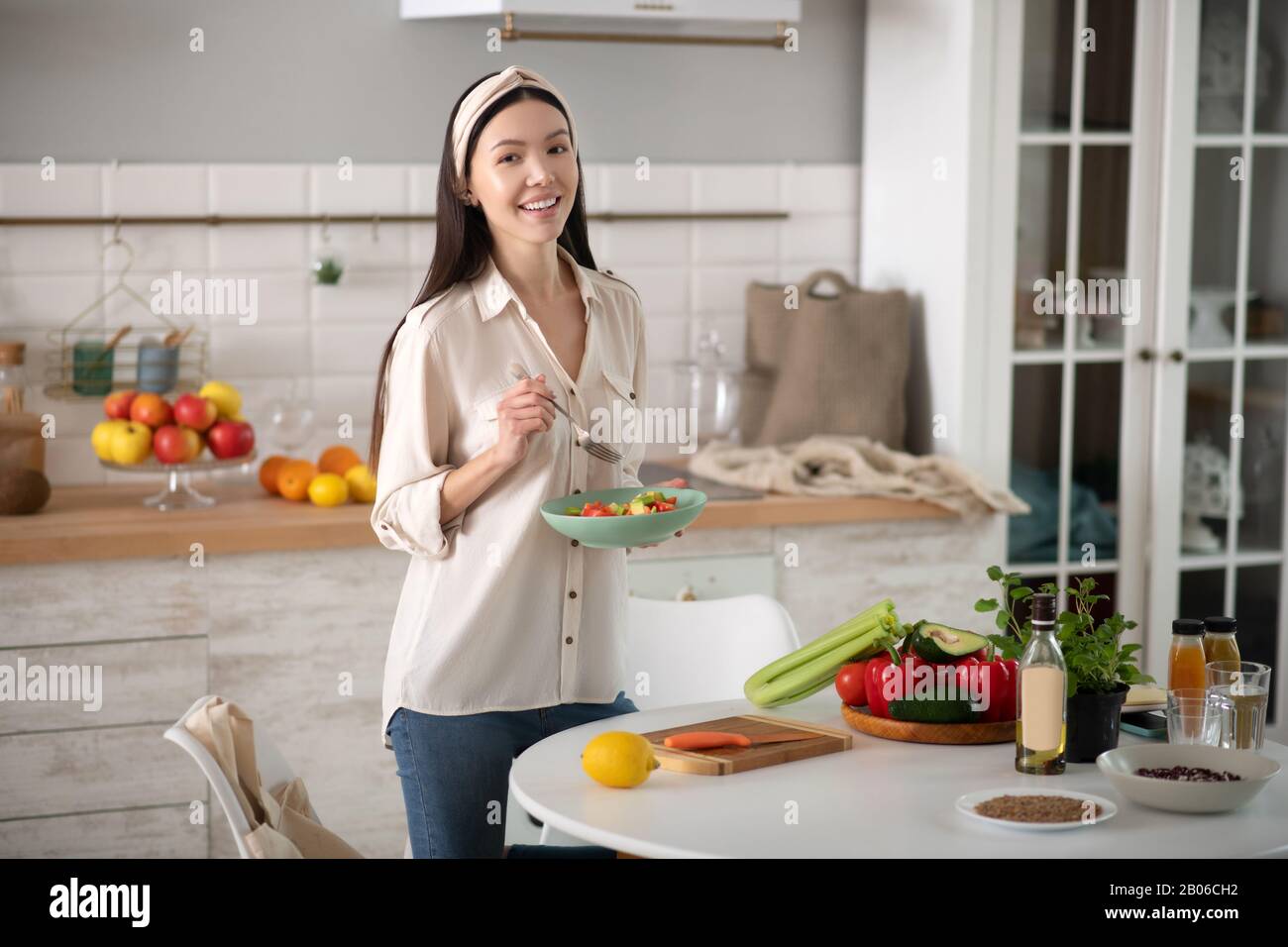 Girl fork hi-res stock photography and images - Alamy