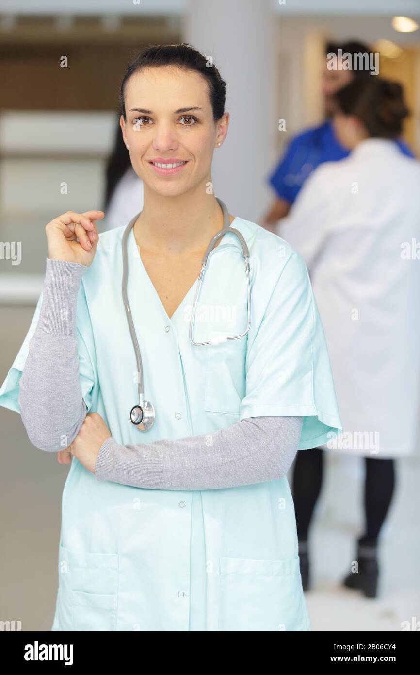 a portrait of woman doctor Stock Photo - Alamy