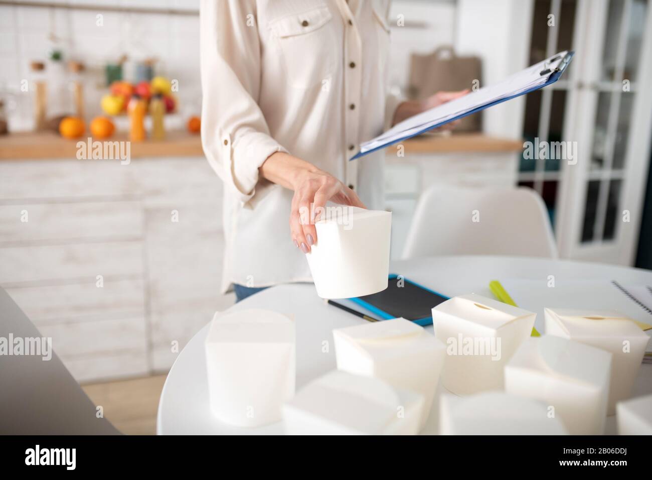 Hand over box hi-res stock photography and images - Alamy