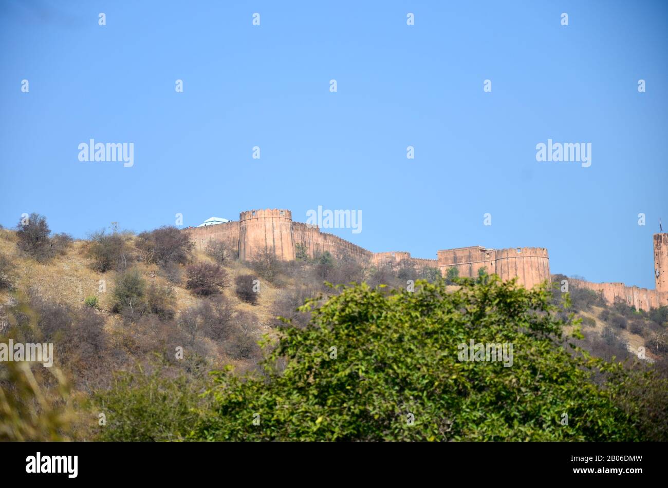 Nahargarh Fort or Tiger Fort in Jaipur, Rajasthan, India Stock Photo ...