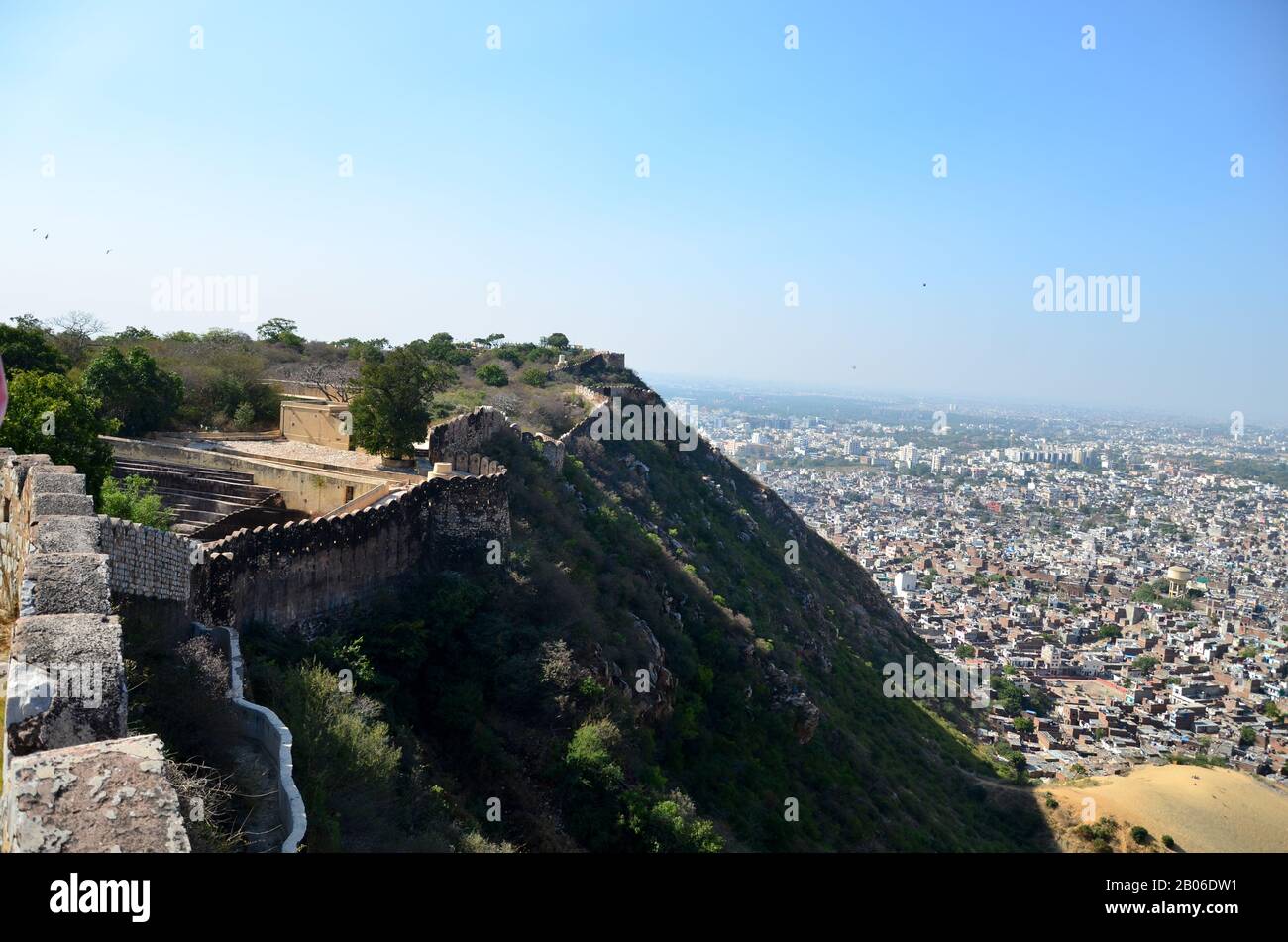 Panoramic view of Jaipur City from Nahargarh Fort or Tiger Fort in ...