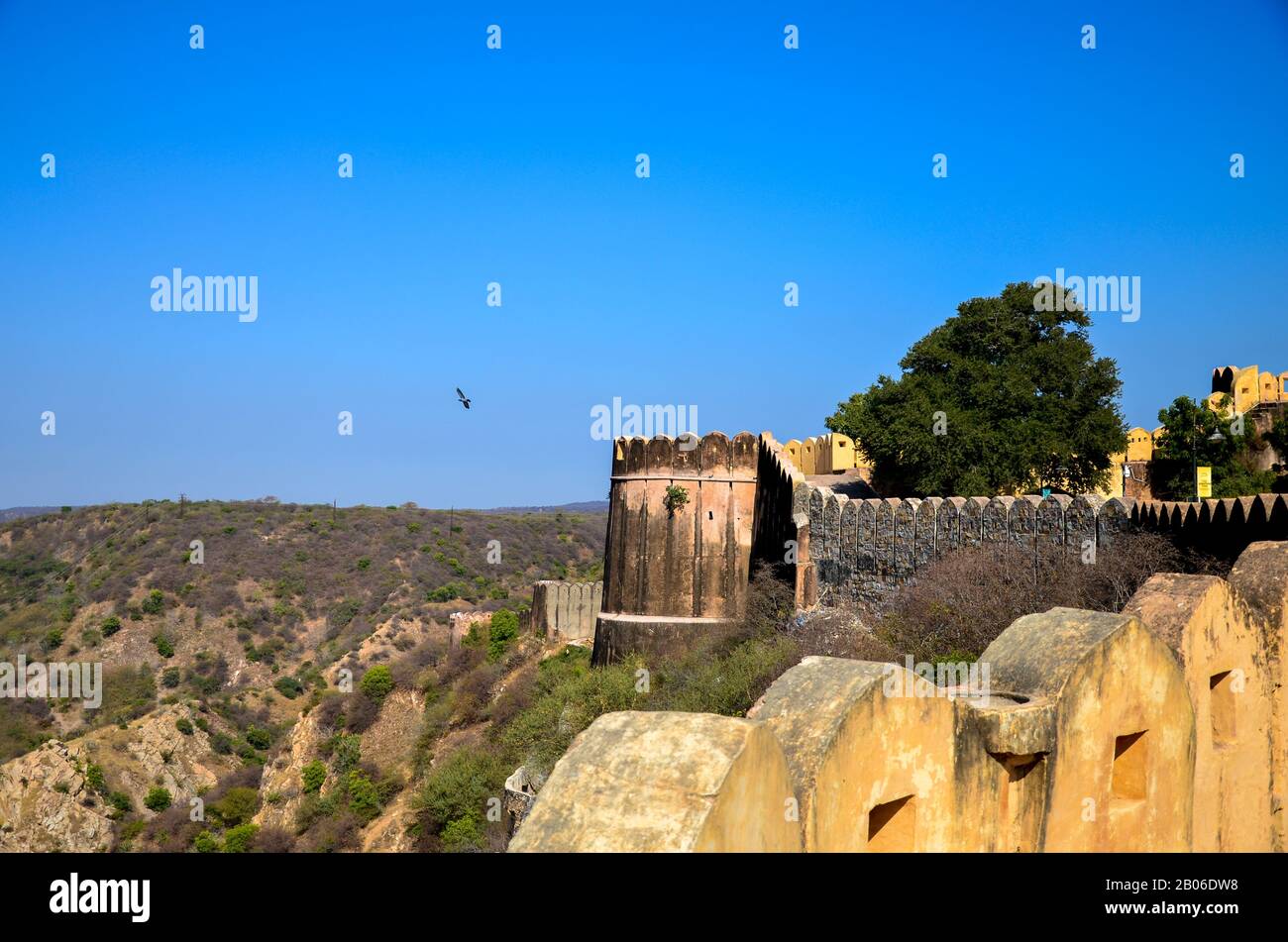 Nahargarh Fort or Tiger Fort in Jaipur, Rajasthan, India Stock Photo ...