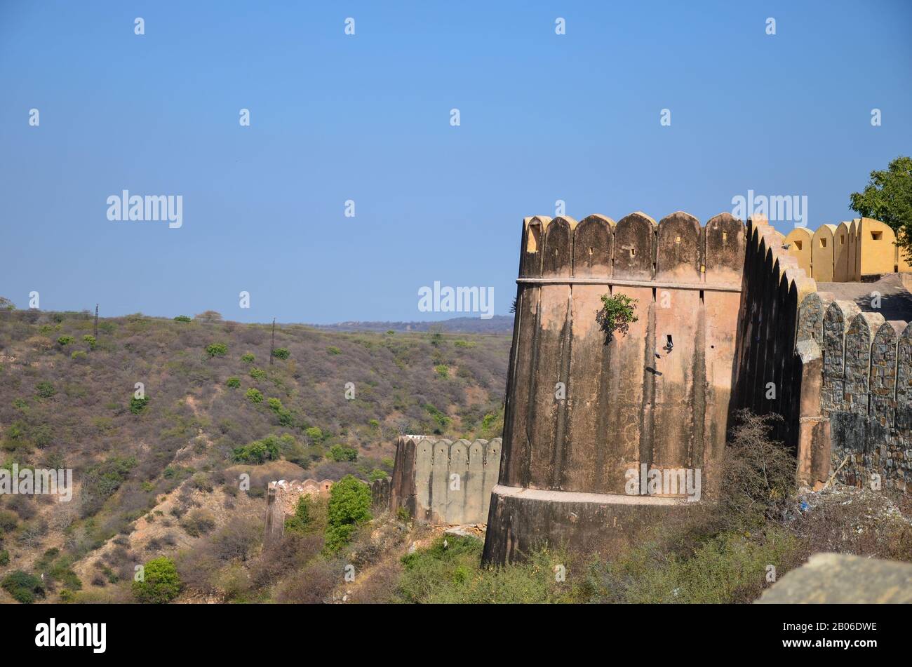 Nahargarh Fort or Tiger Fort in Jaipur, Rajasthan, India Stock Photo ...