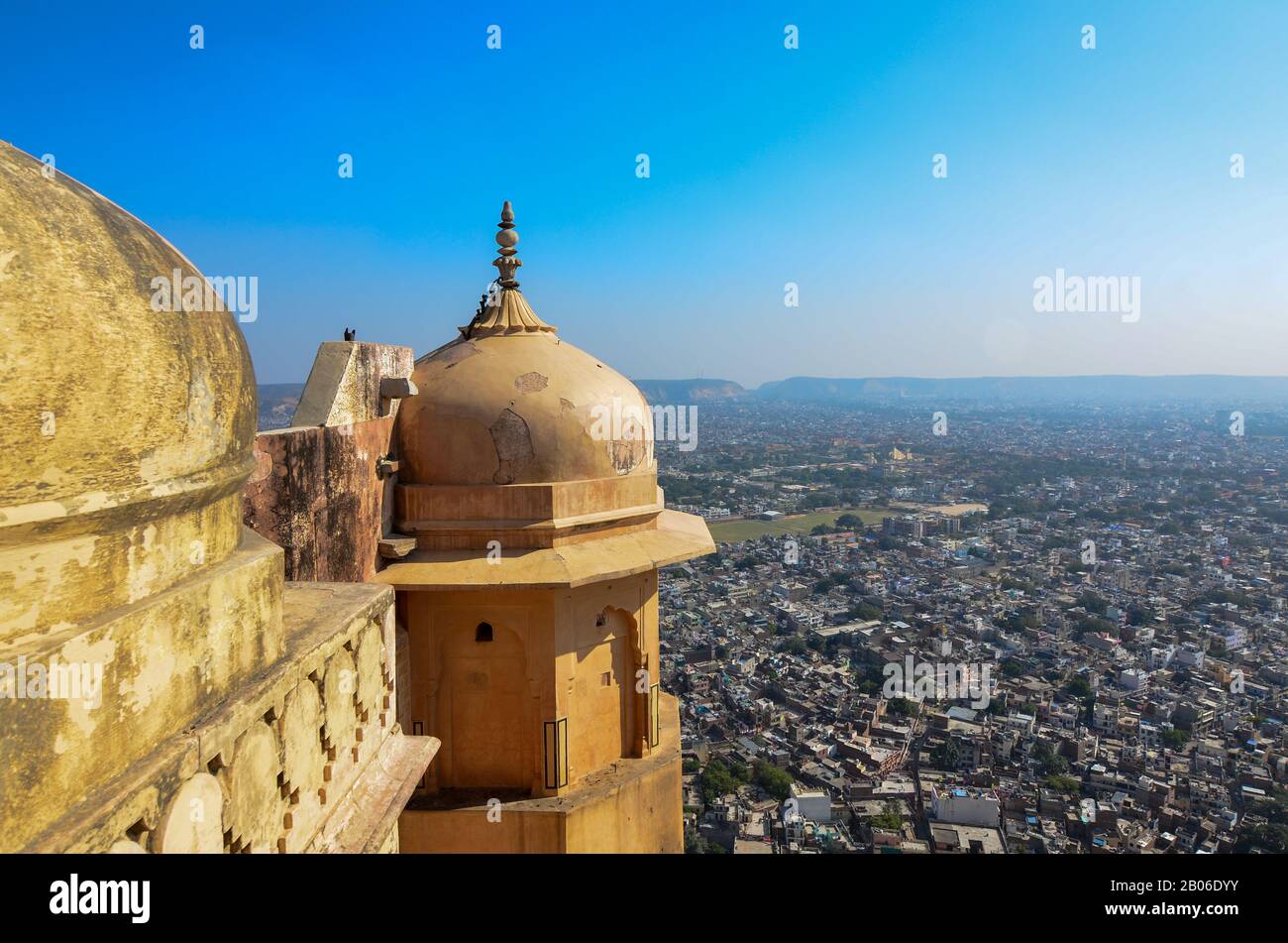 Panoramic view of Jaipur City from Nahargarh Fort or Tiger Fort in ...