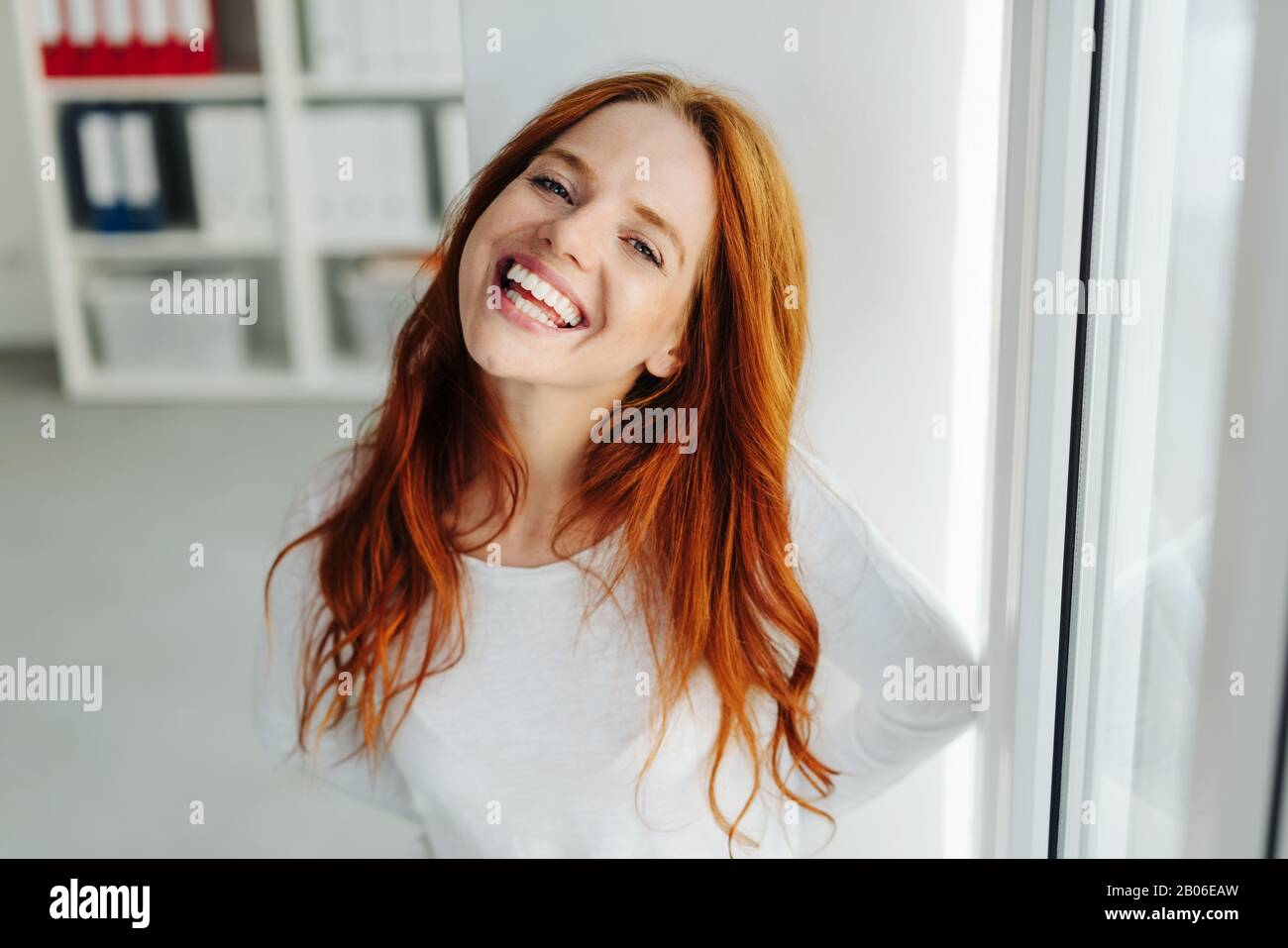 Laughing woman cheeky hi-res stock photography and images - Alamy