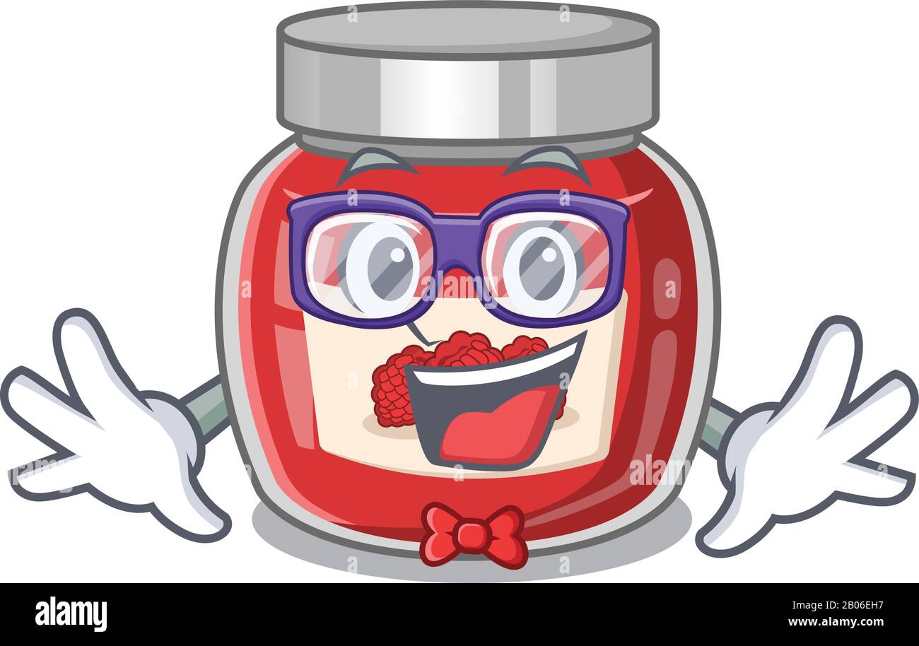 A cartoon concept of Geek raspberry jam design Stock Vector Image & Art ...
