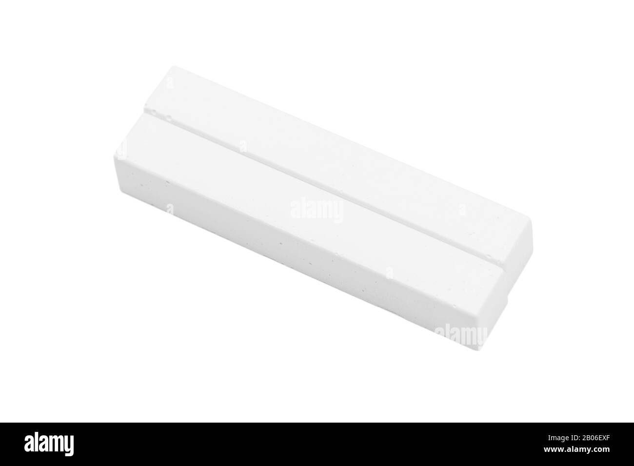 Group of white chalk pieces isolated on white background Stock Photo ...