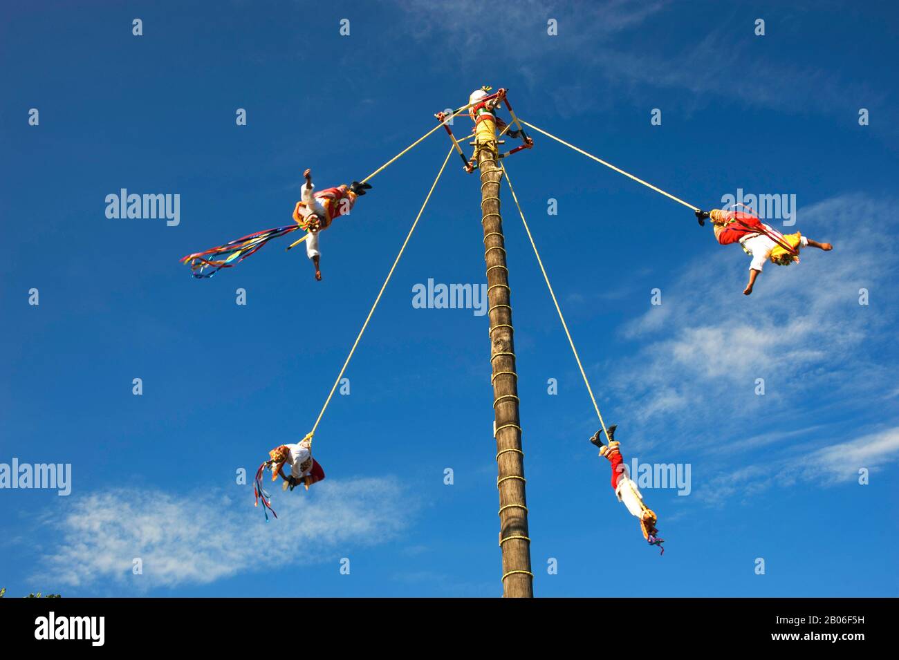 MEXICO, NEAR CANCUN, XCARET ECO THEME PARK, PAPANTLA FLYING MEN ...