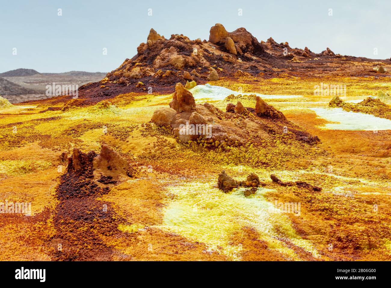 Colorful incredible abstract apocalyptic landscape like moonscape of ...