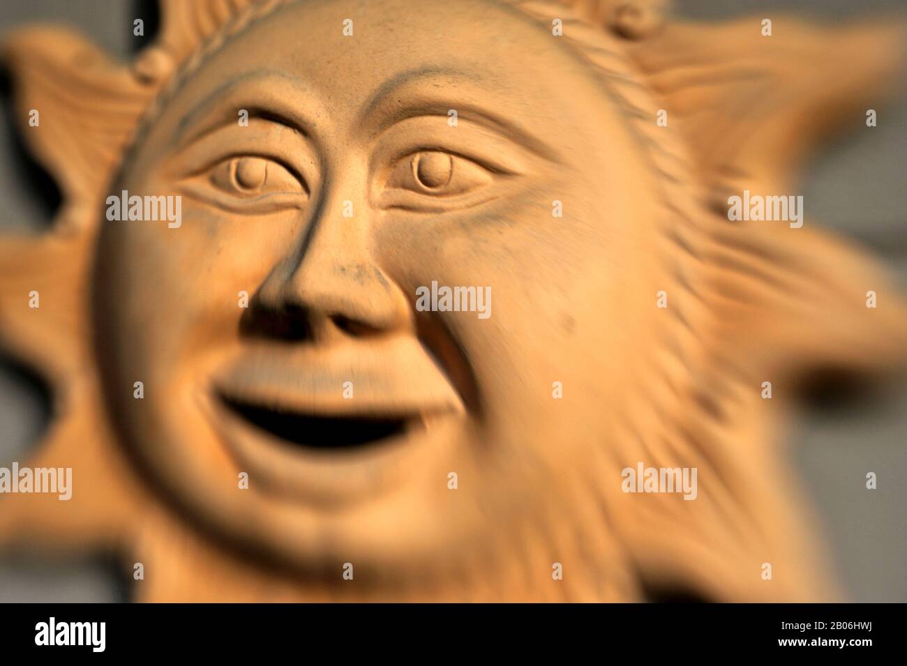 Clay sun photographed with lensbaby hi-res stock photography and images ...