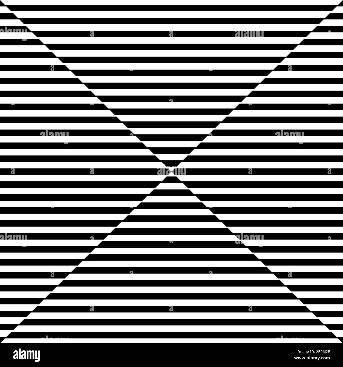 Abstract black horizontal line pattern mirage on white background ...