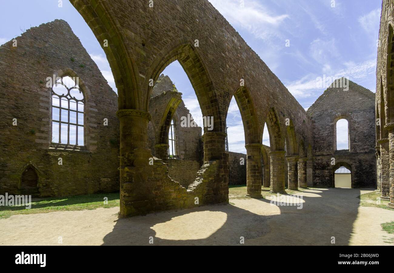 Abbey of Saint Mathieu, Plougonvelin, Departement Finistere, France ...
