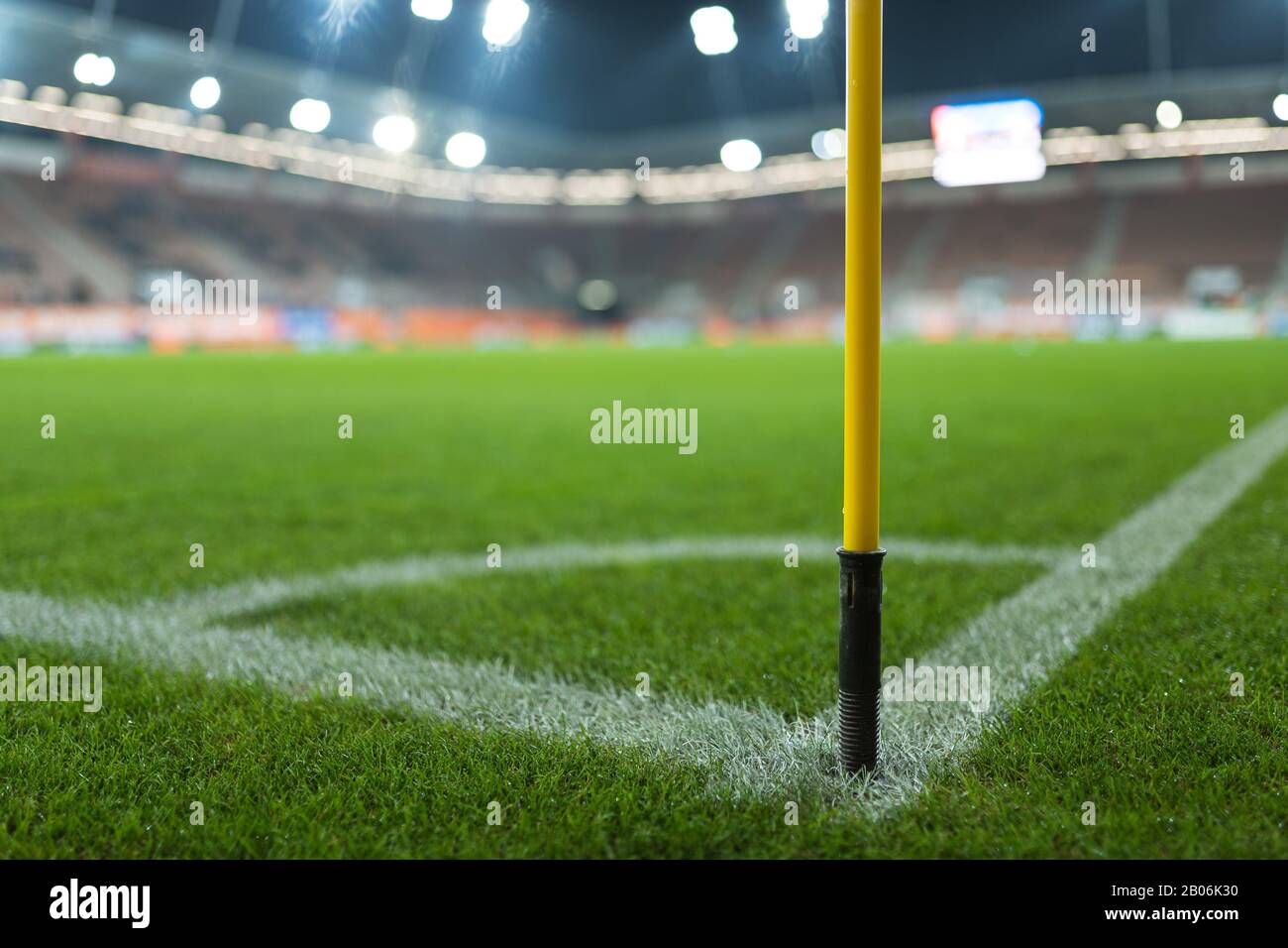 Football pitch close up stadium hi-res stock photography and images - Alamy