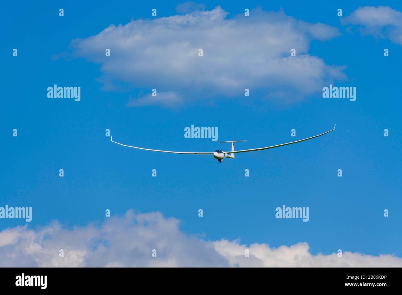 Glider about to land, Germany Stock Photo - Alamy