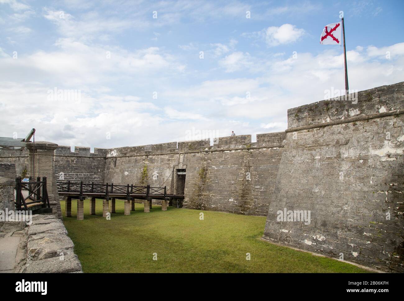 Fort Castillo de San Marcos National Monument, old fortress, St ...