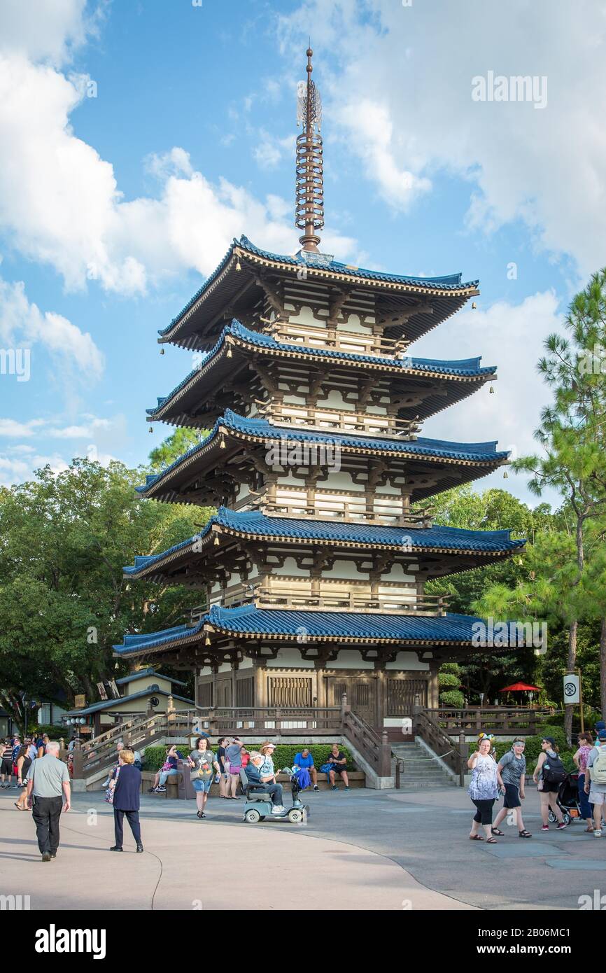 Japanese Pavilion, Japan Themed Area, Epcot Theme Park, Walt Disney ...