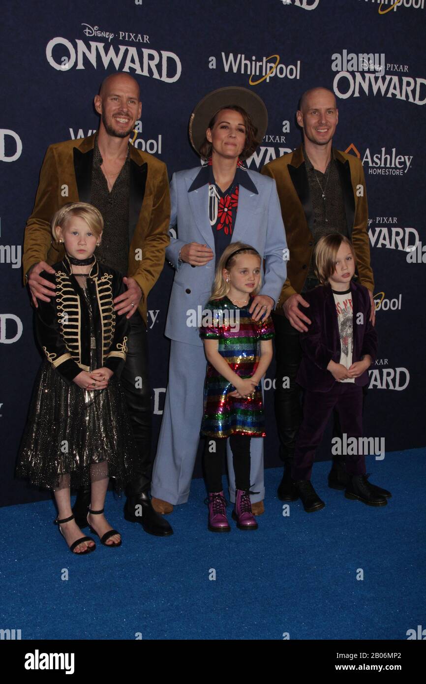 Los Angeles, USA. 18th Feb 2020. Phil Hanseroth, Brandi Carlile, Tim ...