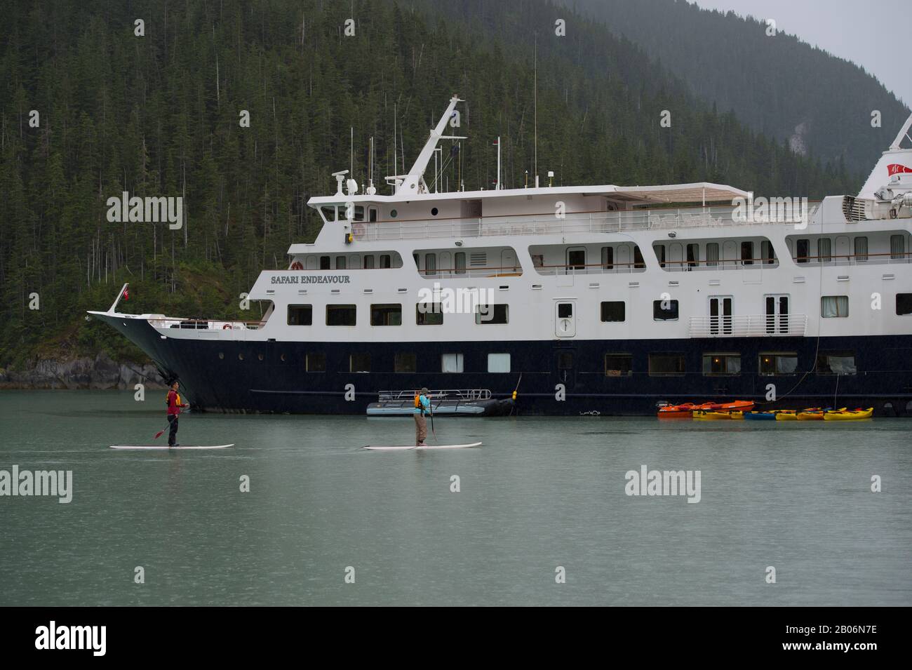 People paddleboarding at Scenery Cove, Thomas Bay, Tongass National ...